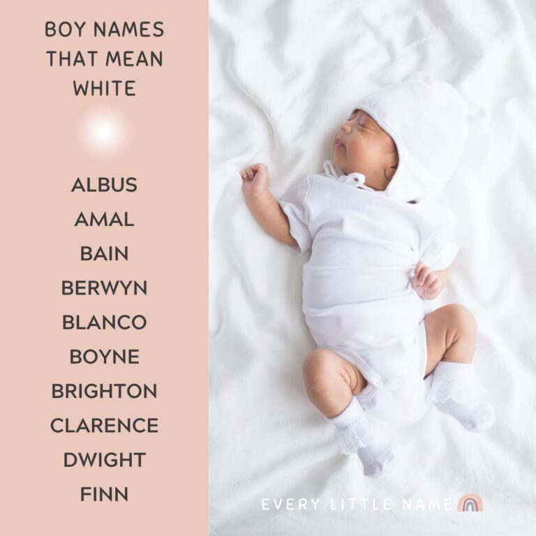 100+ Names That Mean White for Boys and Girls - Every Little Name